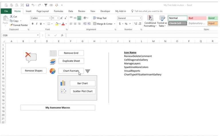 My First Add-in VBA Tool for Microsoft Office