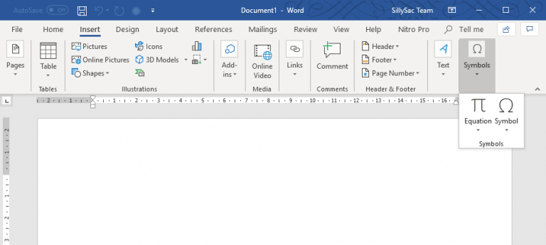 How to Insert Symbols in Word using Keyboard Shortcuts