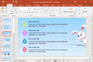 Animated Easter Bunny PowerPoint Template