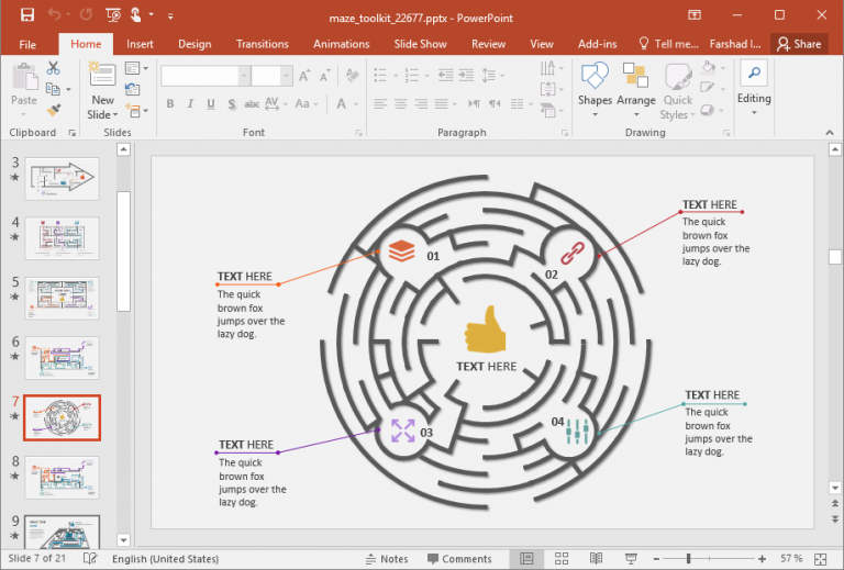 Animated Maze Template for PowerPoint