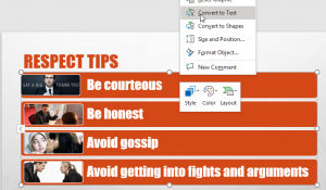 How to Convert SmartArt to Text in PowerPoint