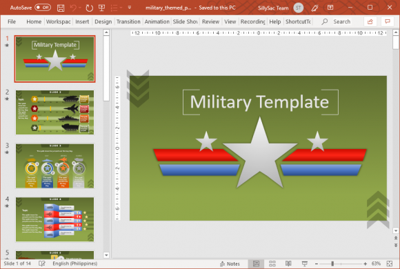 Animated Military PowerPoint Template