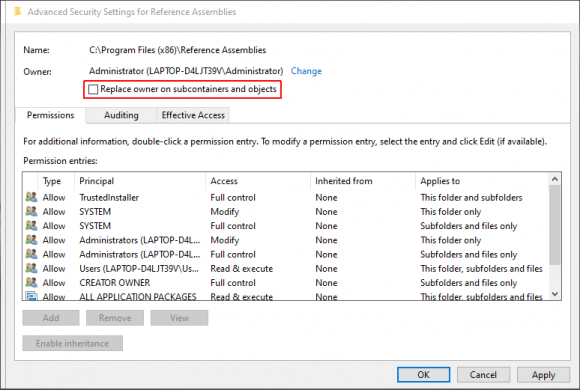 Delete Files Protected by TrustedInstaller in Windows 10