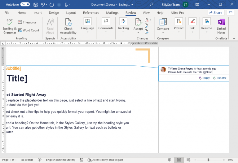 How to Use Mentions in PowerPoint to Tag Someone