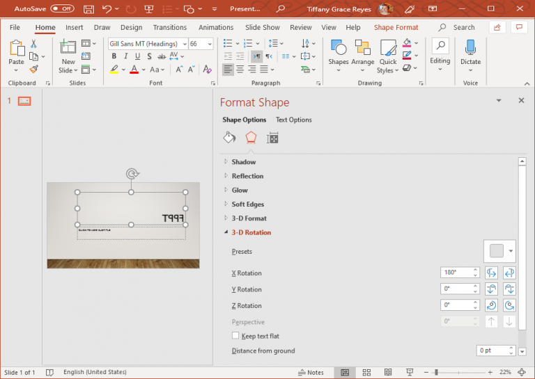 How to Set Text Direction and Position in a PowerPoint Text Box or Shape