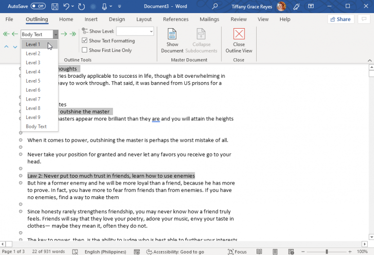 How to Create a PowerPoint Presentation from an Outline in Word