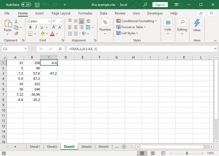 How to Use the SMALL Function in Excel