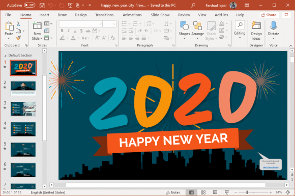 Best Animated 2020 New Year PowerPoint Templates