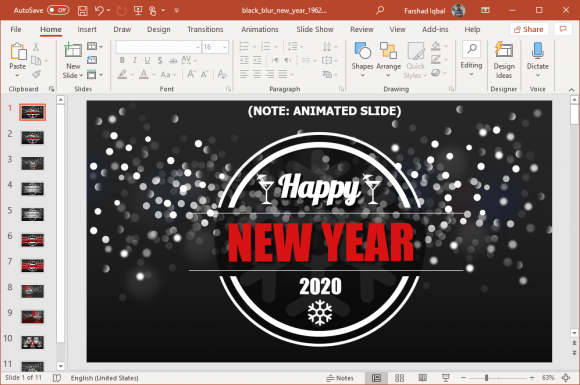Best Animated 2020 New Year PowerPoint Templates