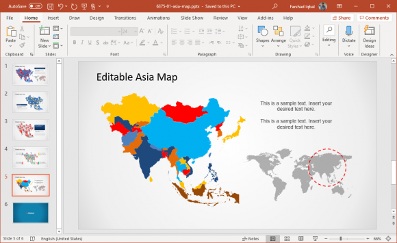 Best Continents Map Templates for PowerPoint