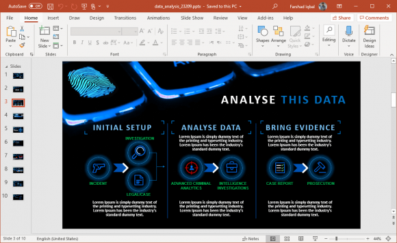 Animated Data Analysis PowerPoint Template Animated Data Analysis PowerPoint Template