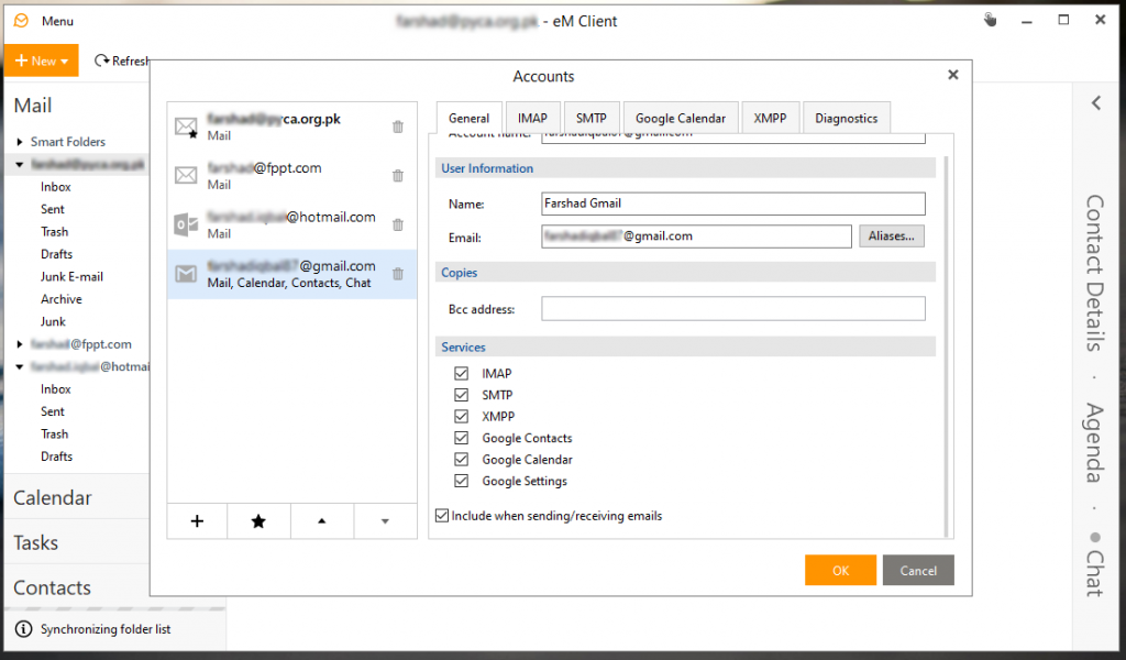 Organize Emails, Tasks and Chat Live in a Unified Interface with eM Client