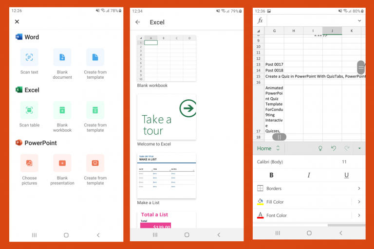 Integrated Microsoft Office App for Android & iOS