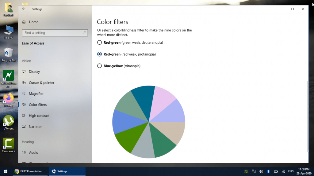 Windows 10 Shortcut to Switch Between Black & White and Color Mode