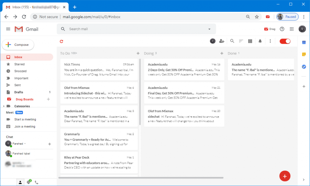 DragApp: Turn Gmail into a Team Workspace with Shared Inboxes