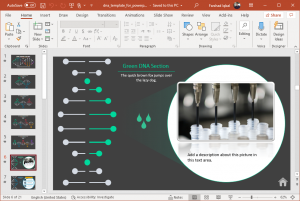 Animated DNA PowerPoint Template
