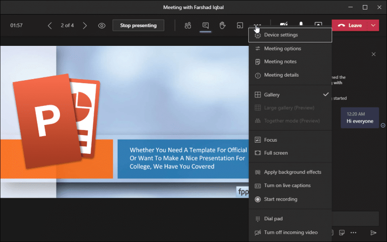 The New PowerPoint Presenter View for Microsoft Teams