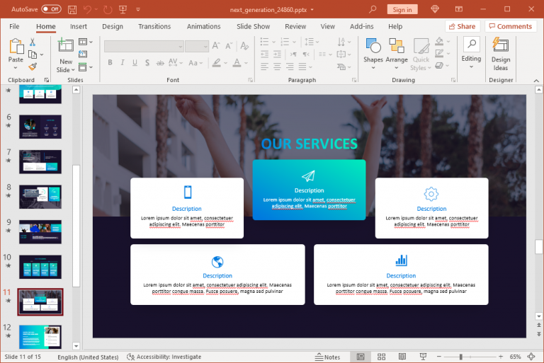 Animated Next Generation PowerPoint Template
