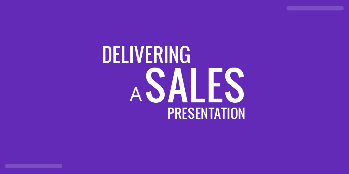 Giving a Sales Presentation
