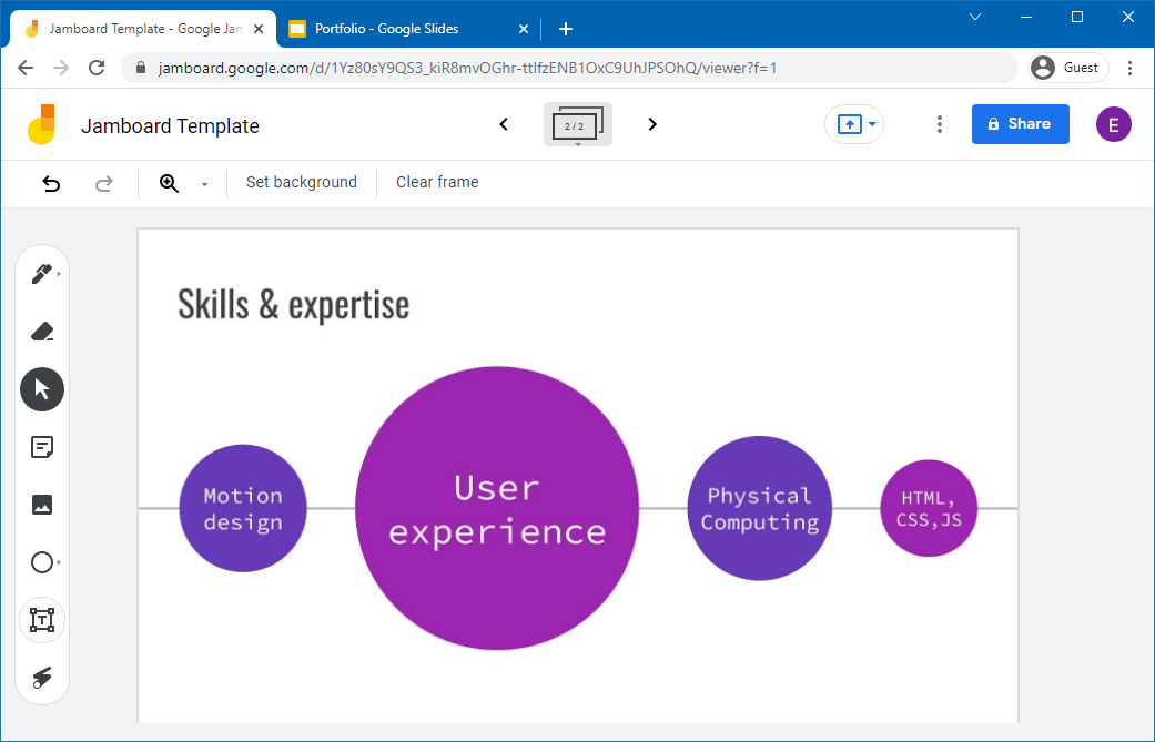Creating Presentations with Jamboard