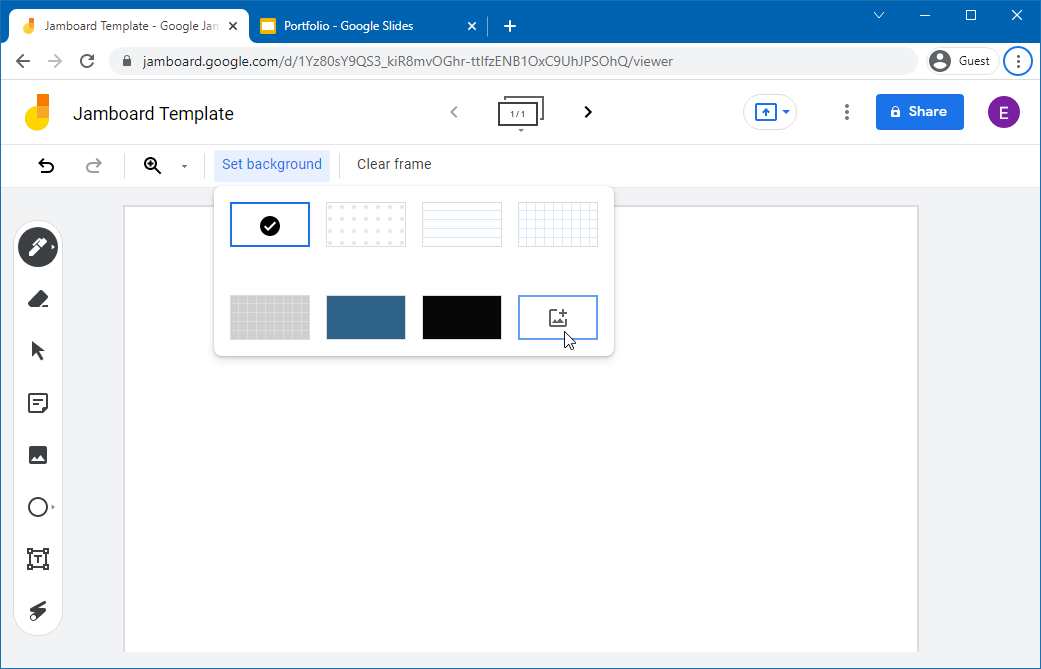 Creating Presentations with Jamboard