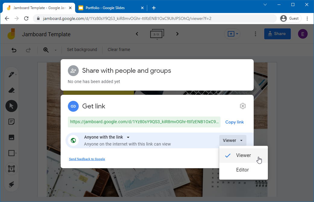Creating Presentations with Jamboard