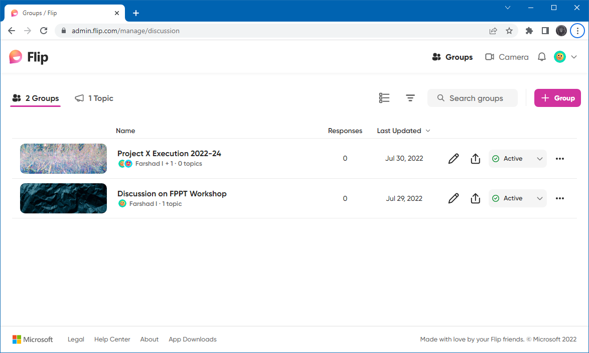 Flip: Free Video Discussion and Learning Platform