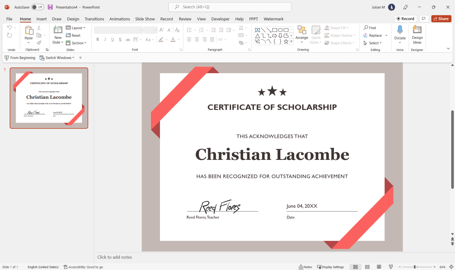 Best Certificate Templates for Making Certificates in PowerPoint