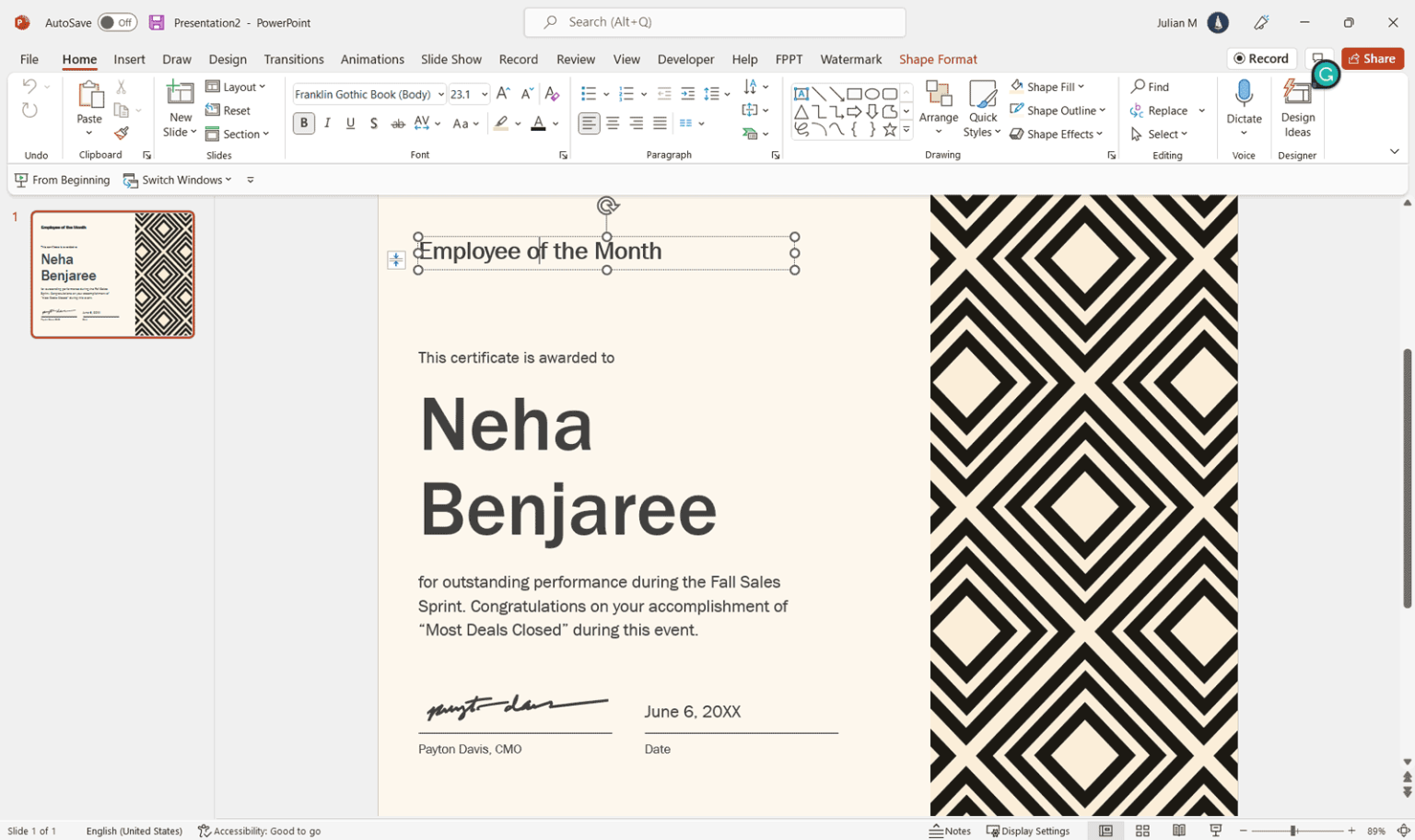 Best Certificate Templates for Making Certificates in PowerPoint