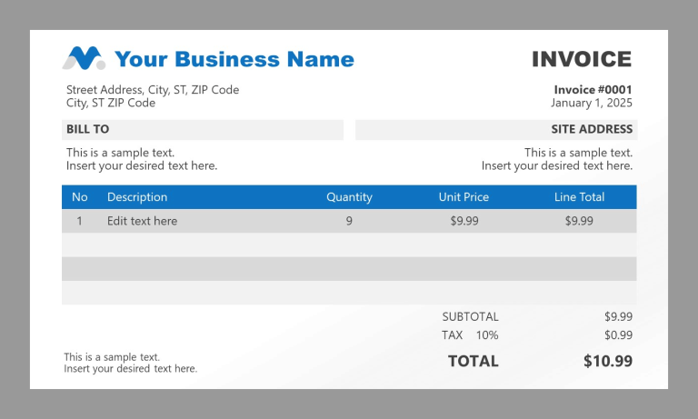 7+ Free Invoice PowerPoint Templates to Make your own Invoices