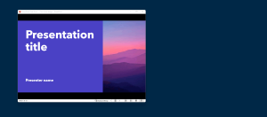 How to Play a PowerPoint Slideshow in a Small Window instead of Full Screen
