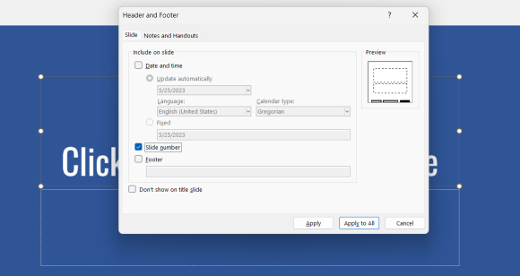 How to Add Slide Numbers to a PowerPoint Template