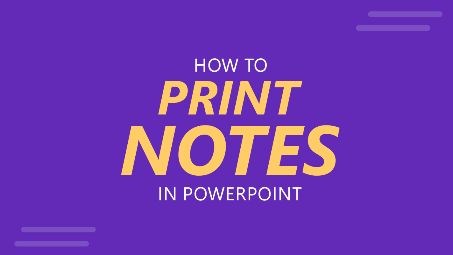 How to Print Notes in PowerPoint? (4 Easy Steps)