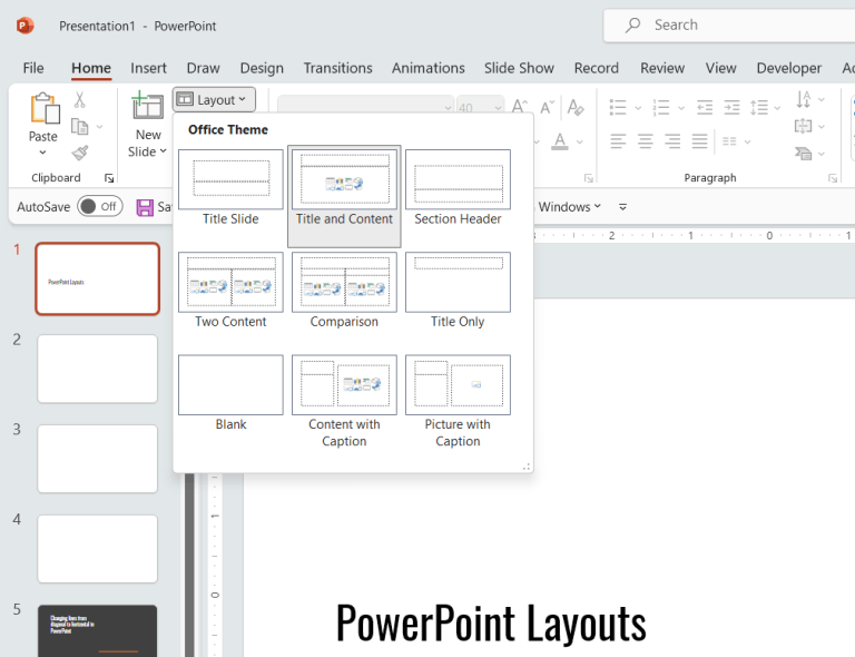 Change the PowerPoint Slide Layout to Grab Audience's Attention
