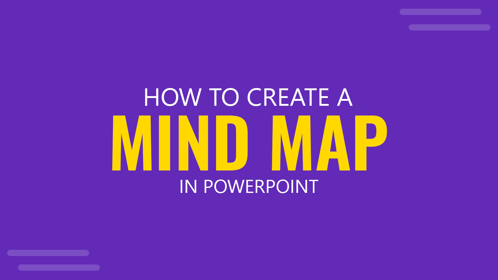 How to Make a Simple Mind Map in PowerPoint (Step by Step)
