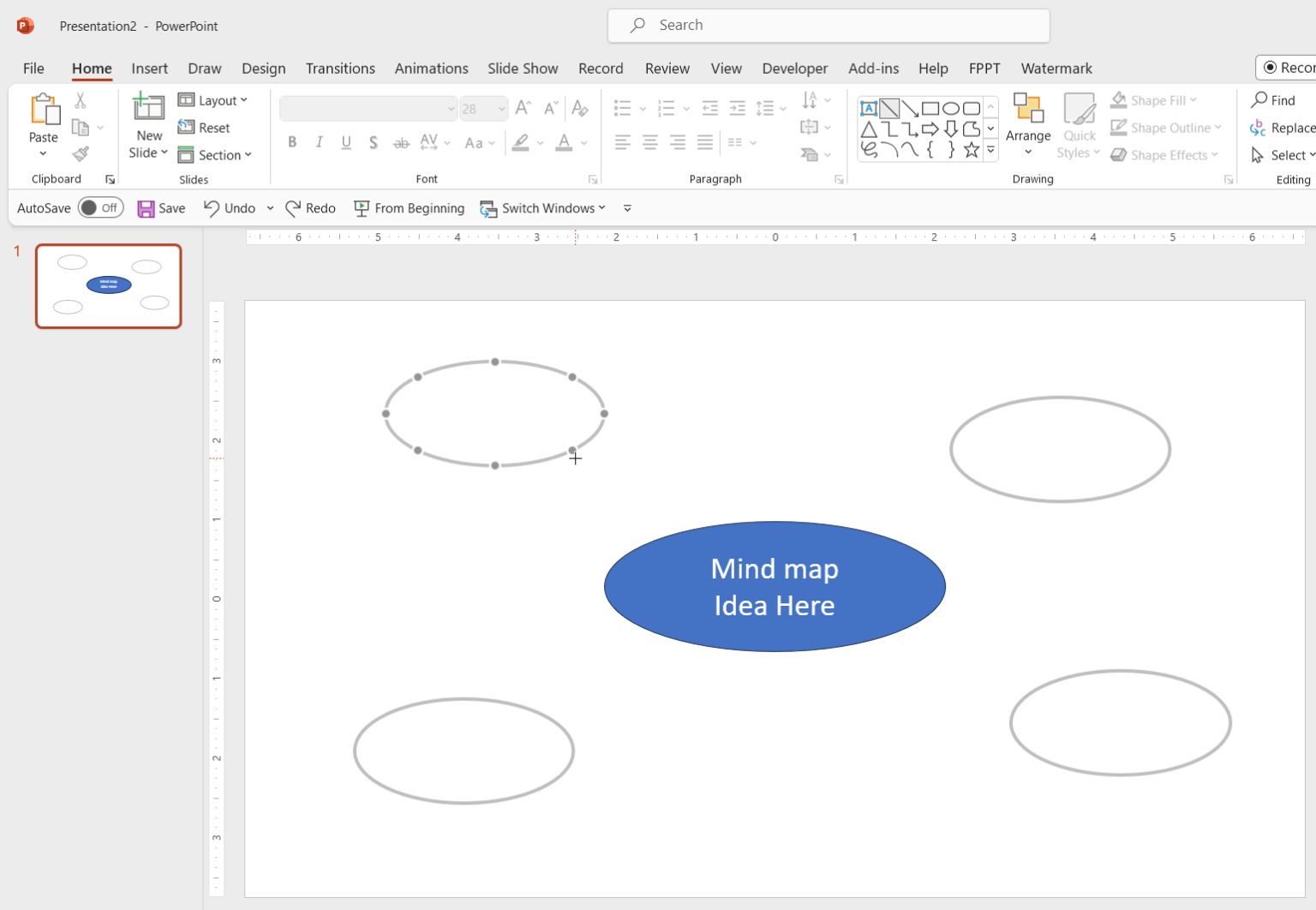 How to Make a Simple Mind Map in PowerPoint (Step by Step)
