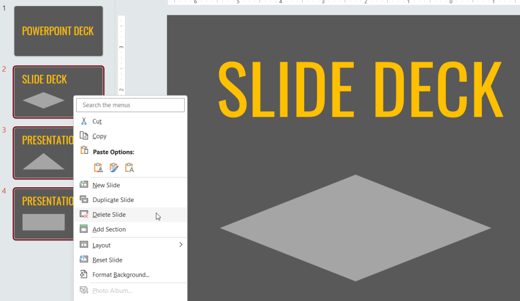 How to Delete a Slide in PowerPoint