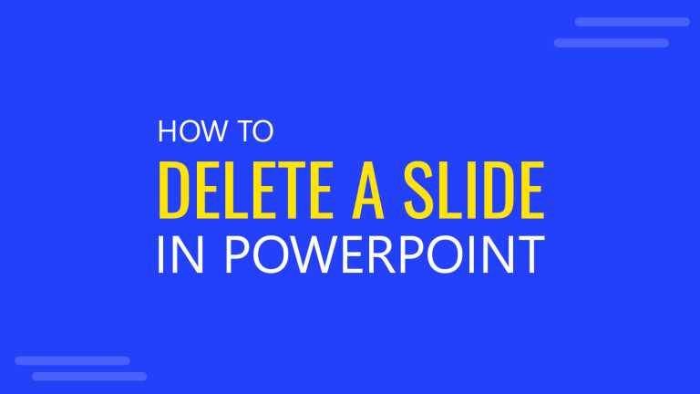 How to Delete a Slide in PowerPoint