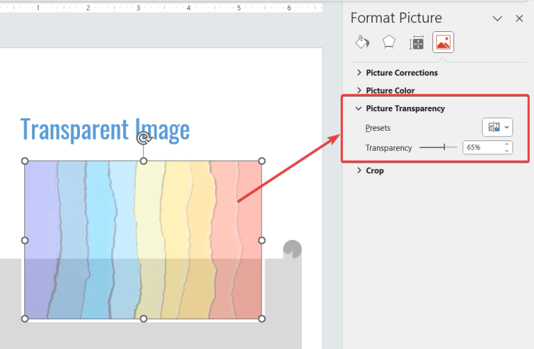 How to Add Transparency to a Picture in PowerPoint
