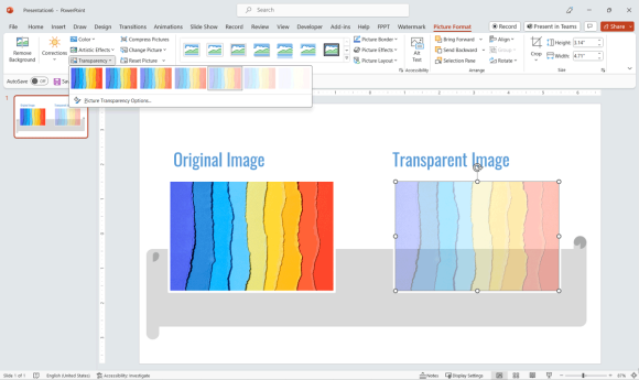 How to Add Transparency to a Picture in PowerPoint