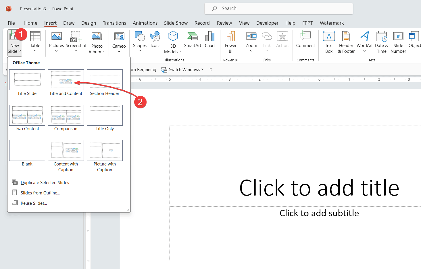 How to Add a Slide to a PowerPoint Presentation