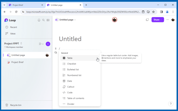 Microsoft Loop: Think, Plan and Create Together