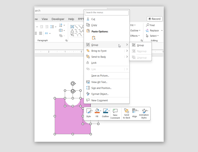 How to Create a Jigsaw Puzzle Piece in PowerPoint with Shapes