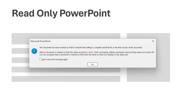 Powerpoint Read Only Download: Powerpoint Uneditable Read Only – IRMT