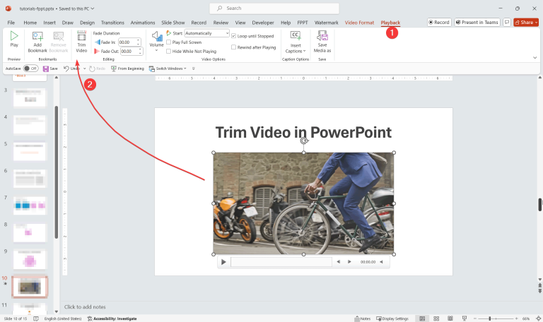 How to Trim a Video in PowerPoint (Easy Steps)