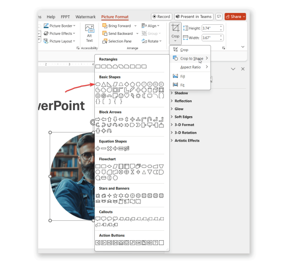 How to Make a Square Picture Round in PowerPoint (Quick Steps)