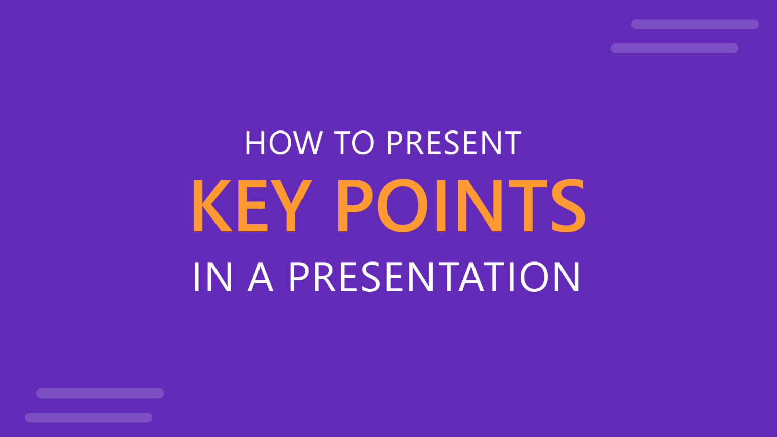 How to Present Key Points in a Presentation in 2026
