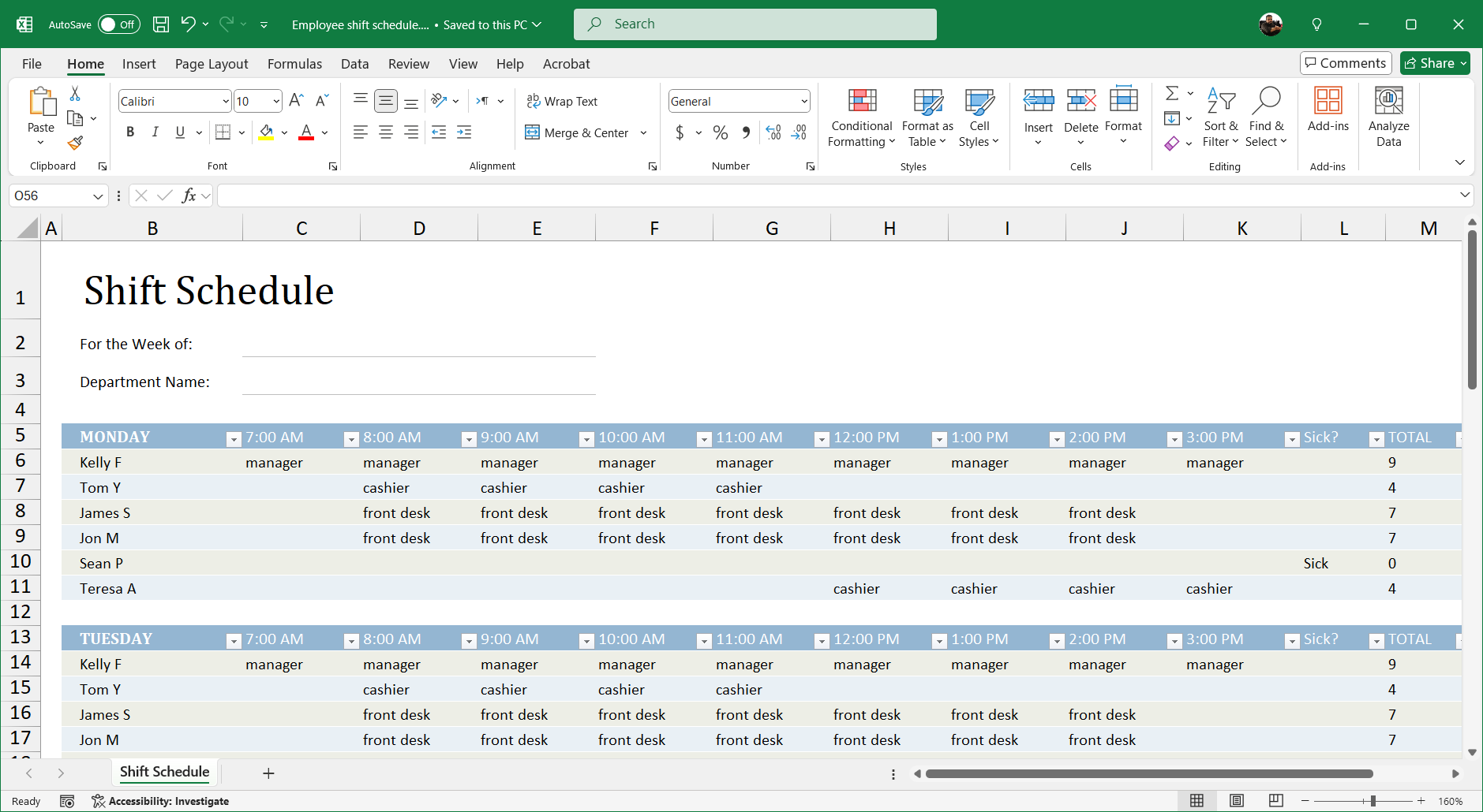 20+ Best Free Excel Templates for Business Professionals