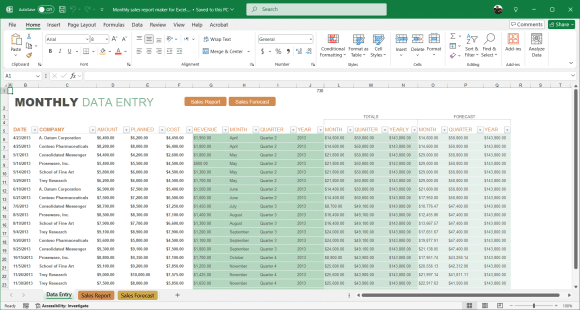 20+ Best Free Excel Templates for Business Professionals