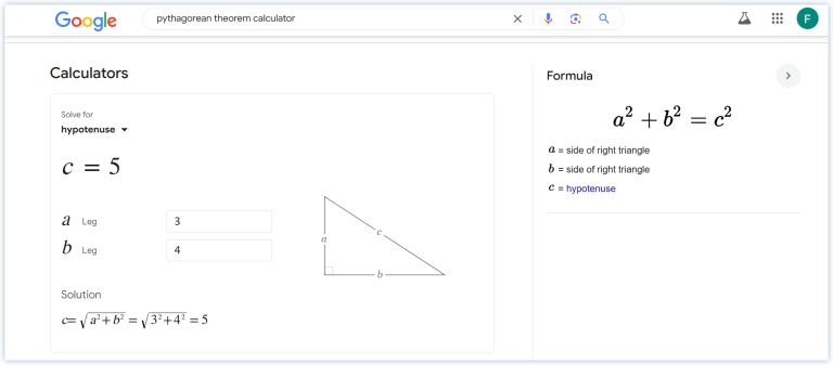 Pythagorean Theorem Calculator, Formula, and Applications